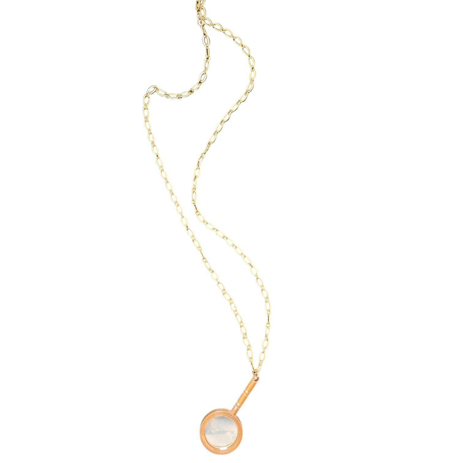 Magnifying Lupe Glass Pendant on Long Chain – Mint Market